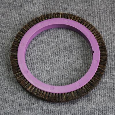 Cina Artos Stenter Parts Machine Brush Wheel Purple Plastic Body Mixed Bristle Pig Hair Finishing Machine Parts in vendita
