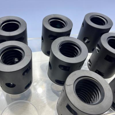 China LK Ehwha Finishing Machine Spares Stenter Machine Parts Black Color Peek Width Adjustment Nut for sale