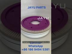 stenter machine parts tuyang finishing machine spares brush wheel purple plastic body white nylon ha