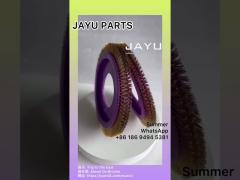 textile finishing lk stenter brush wheel purple color plactic material copper brass brush hair
