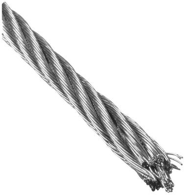China 7x7 Stainless Steel Cable , Ss Wire Rope Strand Core Fatigue Resistance for sale