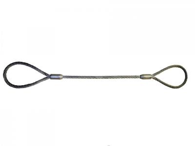 China Flemish eye Wire Rope Sling Wear Resistance Light Weight Corrosion Resistance for sale