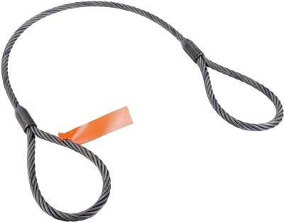 China Impact Resist Wire Rope Sling Flemish Eye And Eye Type High Rated Capacity for sale