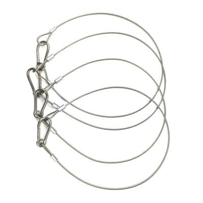 China Tight Structure Wire Rope Sling Security Lanyard High Temperature Resistance for sale
