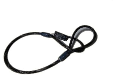 China 12mm Wire Rope Sling Vinyl Coated Braided Steel With Sealed Looped Ends for sale