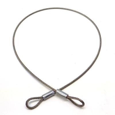 China Stainless Steel 7x19 Wire Rope Slings Strand Core 1-3/8