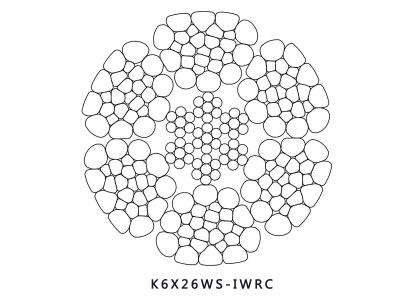 China Swaged Steel Wire Rope K6 X 26WS IWRC Linear Contact Processing For Workover Operation for sale