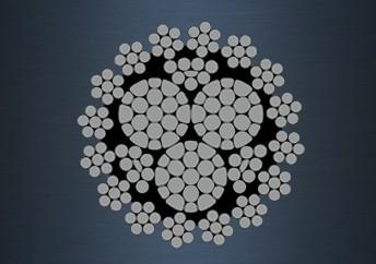 China Corrosion Resistance Galvanized Wire Rope Rotation Resistant Optimum Winding Behavior for sale