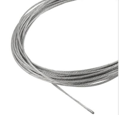 China 10 Meters 2mm Stainless Steel Wire Rope Cabel Fibre Core High Tensile Reliability for sale
