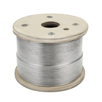 China 1x19 Stainless Steel Wire Rope Cable Railing 1000ft For Aircraft Cable for sale