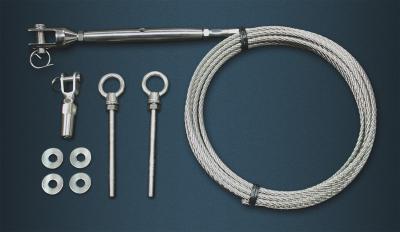 China Steel Wire Rope Tension Kit , Wire Cable Assemblies 7X19 Type HS 73121000 for sale