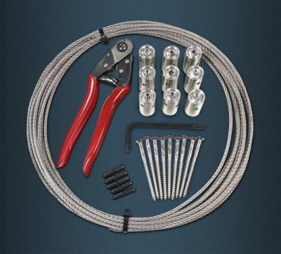 China Flexible Wire Rope Assemblies Multiple End Fittings For Green Wall Trellis Kits for sale