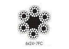 China Fishing Round Strand Steel Wire Cable 6 X 24 For Mooring Line / Hoisting for sale