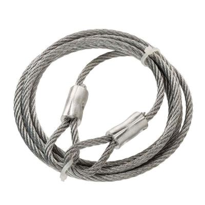 China 3/16 Inch X 6 feet Wire Lifting Slings Galvanized Security Cable For Guide Wires for sale