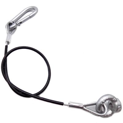 China Oem Steel Wire Rope Sling Coated Pvc Galvanized With Thimble Loop Eyes for sale