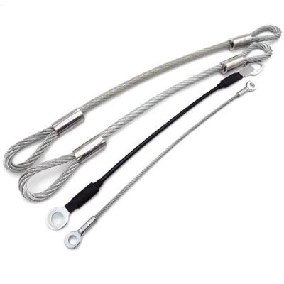 China High Strength Clear Wire Rope Sling 100mm -3000mm With Soft Eye Loops for sale