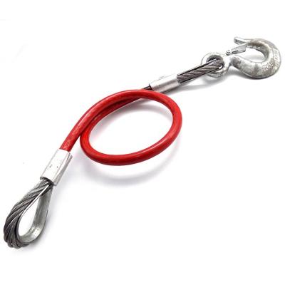 China Durable Steel Wire Rope Sling Safety Pressed Wire Cable Tow Crane Car Lifting Wire Rope for sale