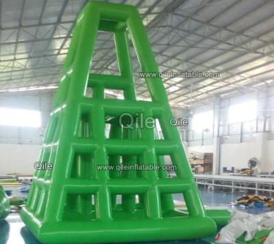 China 0.9mm Durable  green  PVC Inflatable Water Climbing Slide With CE Approved for sale