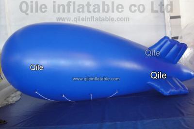 China 0.2m PVC Helium Airship Inflatable Advertising Balloons With 6m Long for sale
