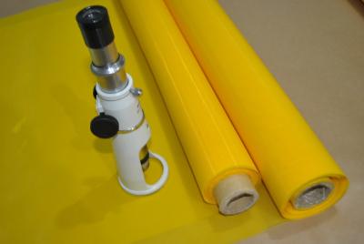 China White / Yellow 61T Polyester Screen Printing Mesh For Printed Circuit Boards Printing for sale