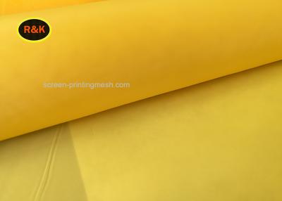 China 140T Plain Weave Monofilament Screen Printing Mesh White Yellow Color for sale