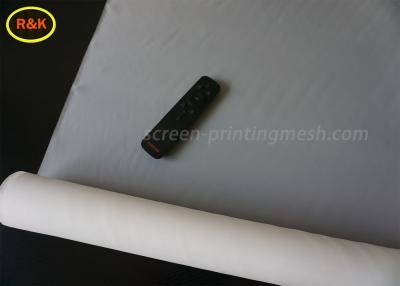 China White Color Polyester Bolting Cloth , High Tension Screen Printing Mesh Material for sale