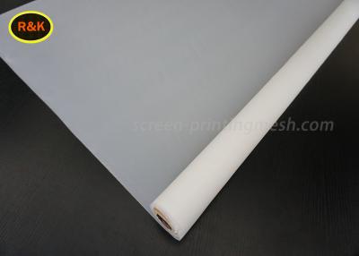 China White Color Polyester Bolting Cloth , High Tension Screen Printing Mesh Material for sale