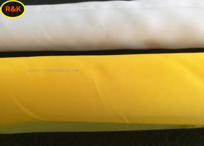 China White / Yellow 61T Polyester Screen Printing Mesh For Printed Circuit Boards Printing for sale