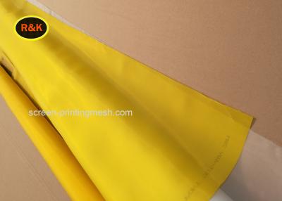 China Yellow White Mesh Screen Material Monofilament Mesh Fabric 115cm Width for sale
