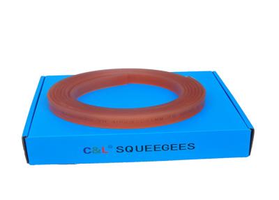 China Single Bevel Polyurethane Squeegee Silk Screen Printing Rubber Squeegee for sale