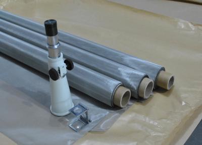 China High Tension Polyester Printing Mesh , Chip Electrical Components Fabric Mesh Screen for sale