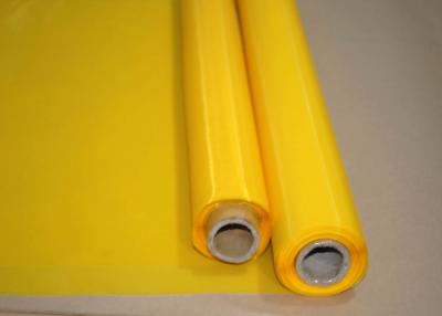 China White / Yellow 120T - 34PW Polyester Silk Screen Printing Mesh Plain Weave Type for sale