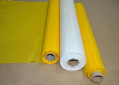 China 100% Polyester Yellow Screen Printing Mesh Roll Heat Resistance For Cermics Printing for sale