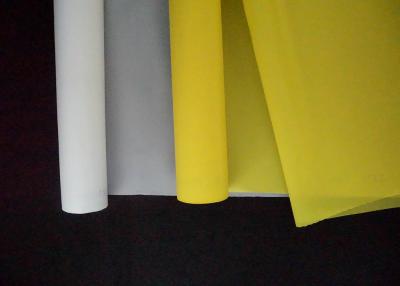 China 77T Polyester Silk Screen Printing Mesh Roll Low Elongation 18 -420 Mesh for sale