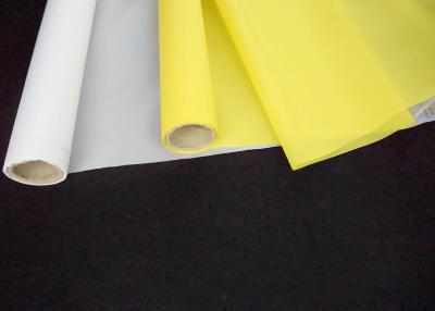 China 77T Polyester Silk Screen Printing Mesh Roll Low Elongation 18 -420 Mesh for sale