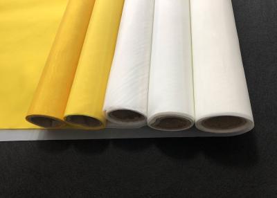 Cina colore di bianco di giallo del tessuto di maglia di serigrafia del monofilamento del poliestere di 32t -100 in vendita