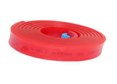 China Width 9cm Screen Printing Squeegee Blade Material Red Roll 75A 65A 80A for sale