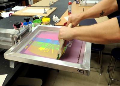 China High Precision Silk Screen Aluminum Frame For Printing Silver Color Light Weight Materials for sale
