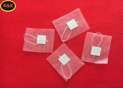 China Acidproof 200 Micron Empty Nylon Tea Bags Filter Mesh Roll With Label Easy Cleaning for sale