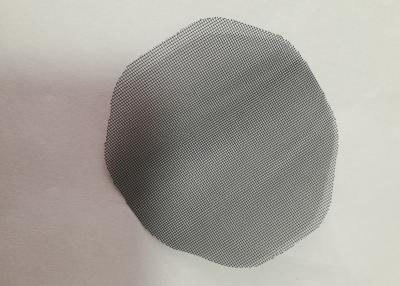 China 25 Micron Black Color Stainless Wire Mesh Irregular Shape For Car Filter for sale