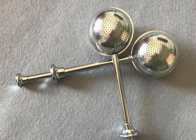 China Food Grade Ball Shape AISI 304 Stainless Steel Wire Mesh Material With Handle for sale