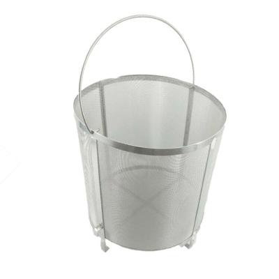 China Customize 400 Micron Beer Home Brewing Stainless Steel Hop Filter Grain Basket for sale