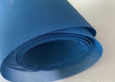 China Blue Color Square Hole Polyester Mesh Belt Dryer Woven Mesh Screen Fabric for sale
