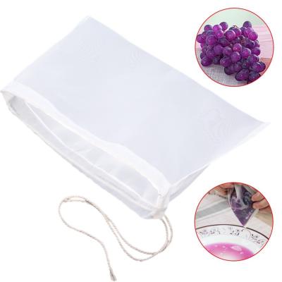 China 37 82 118 Micron Nut Milk Filter Bag Reinforce Double Stitching for sale