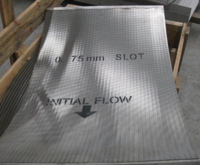 China Water Seepage Wedge Wire Screen Stainless Steel 304 Customized Data for sale
