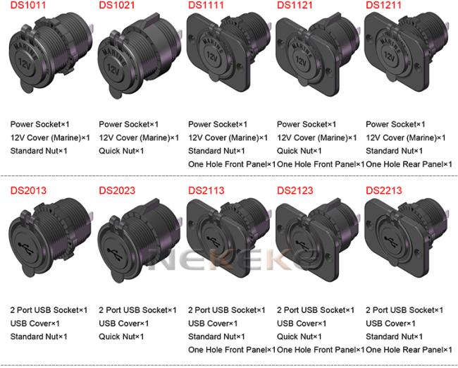 QC3.0 Type C Power Socket packaging