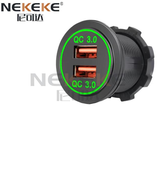 QC3.0 Power Socket installed in vehicle