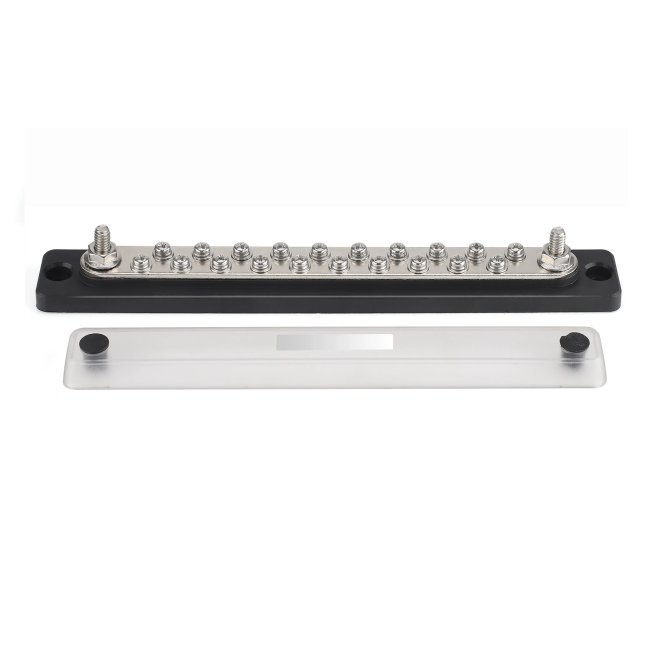20-Way Nickel-plated Copper Busbar with dustproof cover