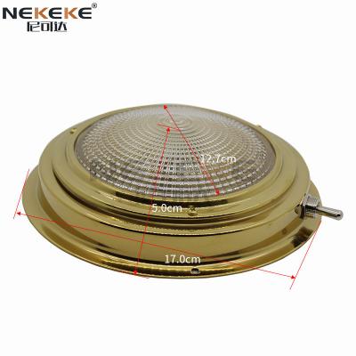 China 4W Golden LED Yacht Navigation Light Waterproof 12V-24V Marine Cabin Lights for sale