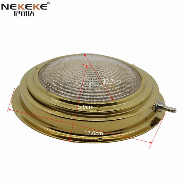 Quality 4W Golden LED Yacht Navigation Light Waterproof 12V-24V Marine Cabin Lights for sale